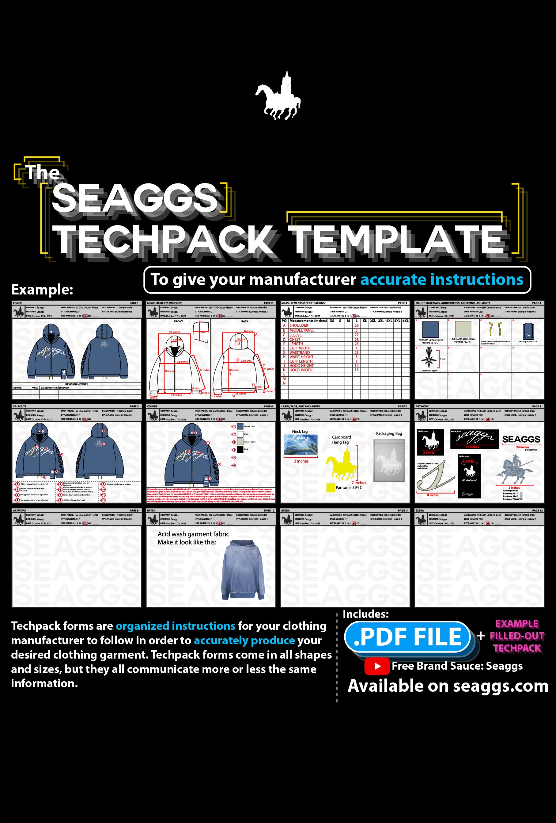 Seaggs Techpack Template