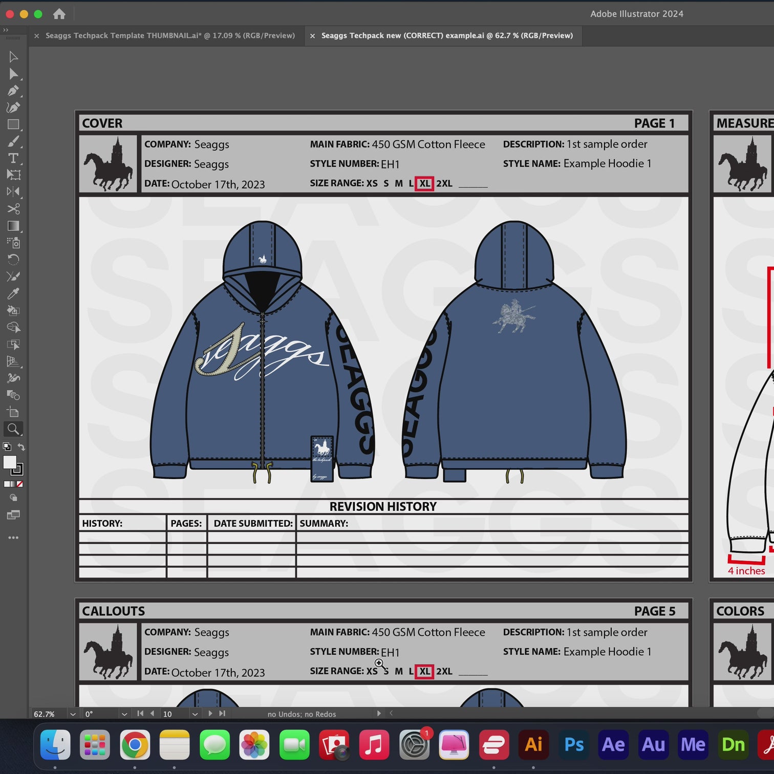 Seaggs Techpack Template